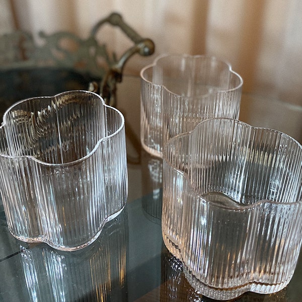 Ribbed Glass - Etsy