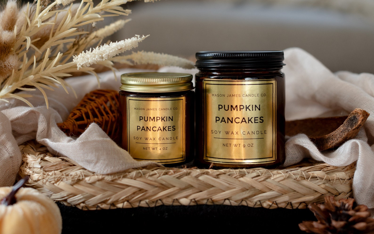 Pumpkin Pancake Soy Wax Candle - Notes: Pumpkin, Butter, Cinnamon ...