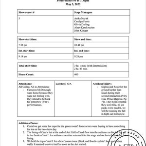 Performance Report Template - Etsy