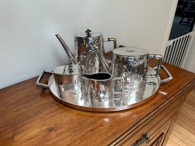 Sterling Silver Plate Hammered German Tea Set B.E.P.W.F. - Etsy