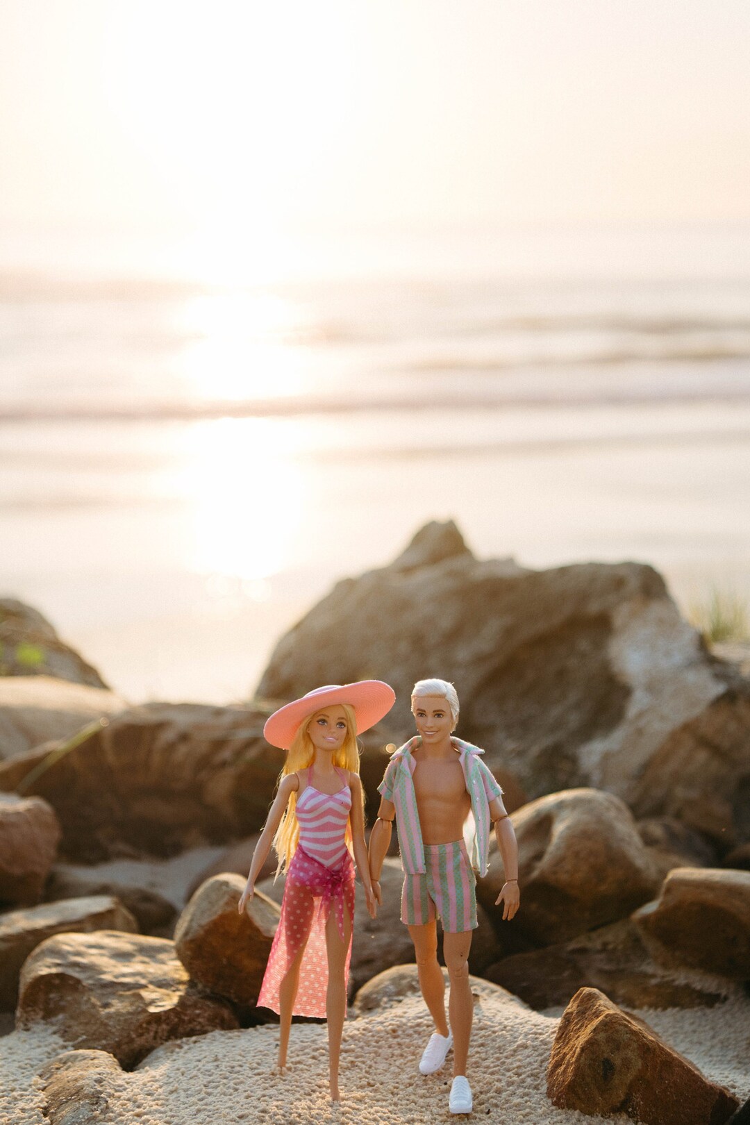 Barbie Portrait Print at the Beach Barbie & Ken - Etsy