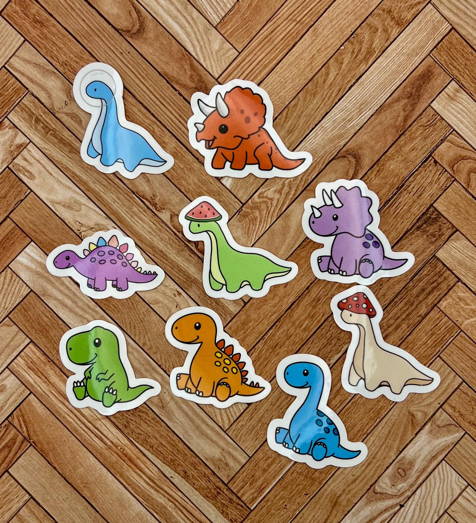 Dinosaur Stickers | Pack of Dinosaur Stickers | Waterproof Vinyl ...