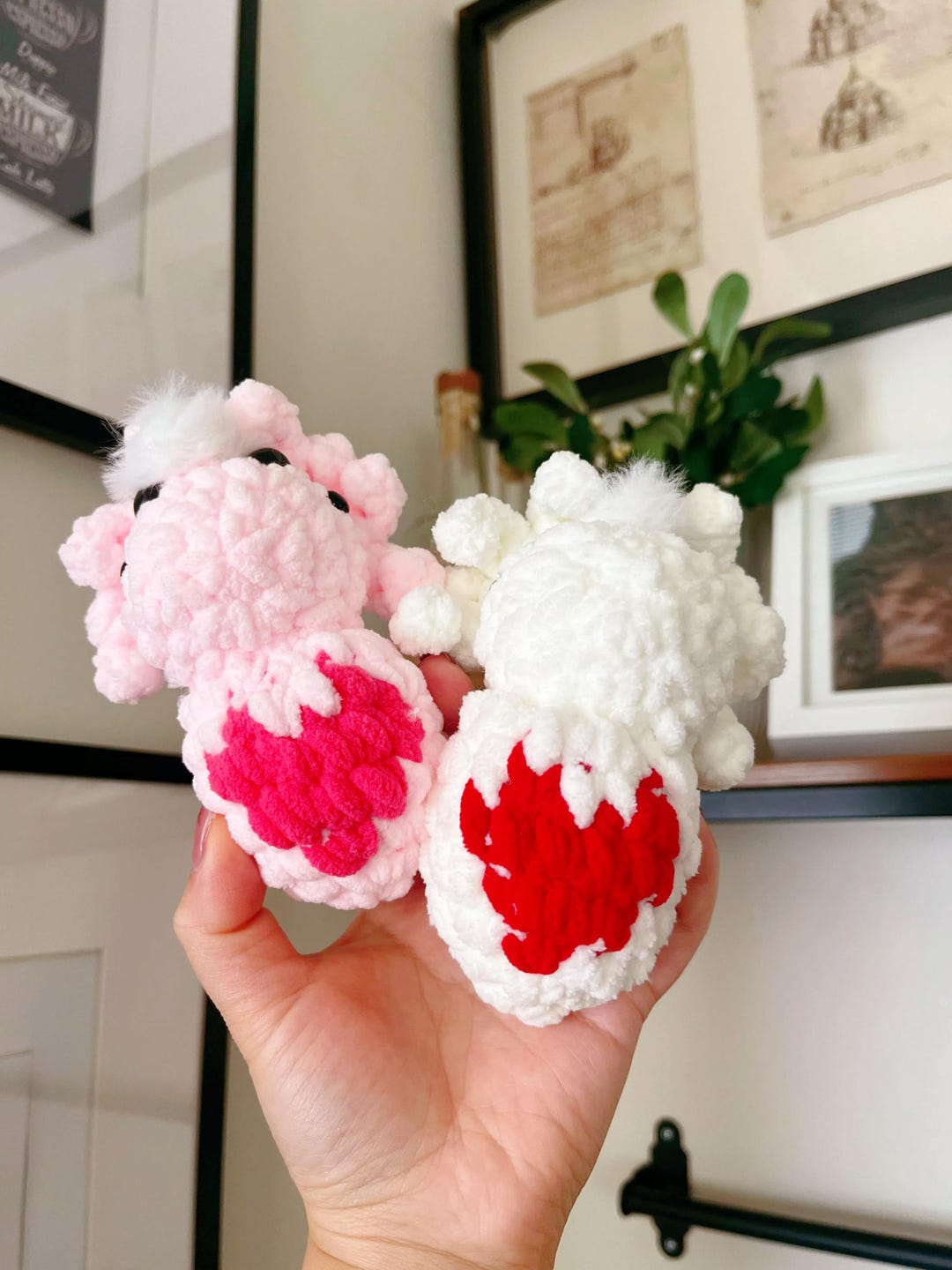 Plushies Love Valentine Jumping Spider | Handmade Kawaii Amigurumi ...