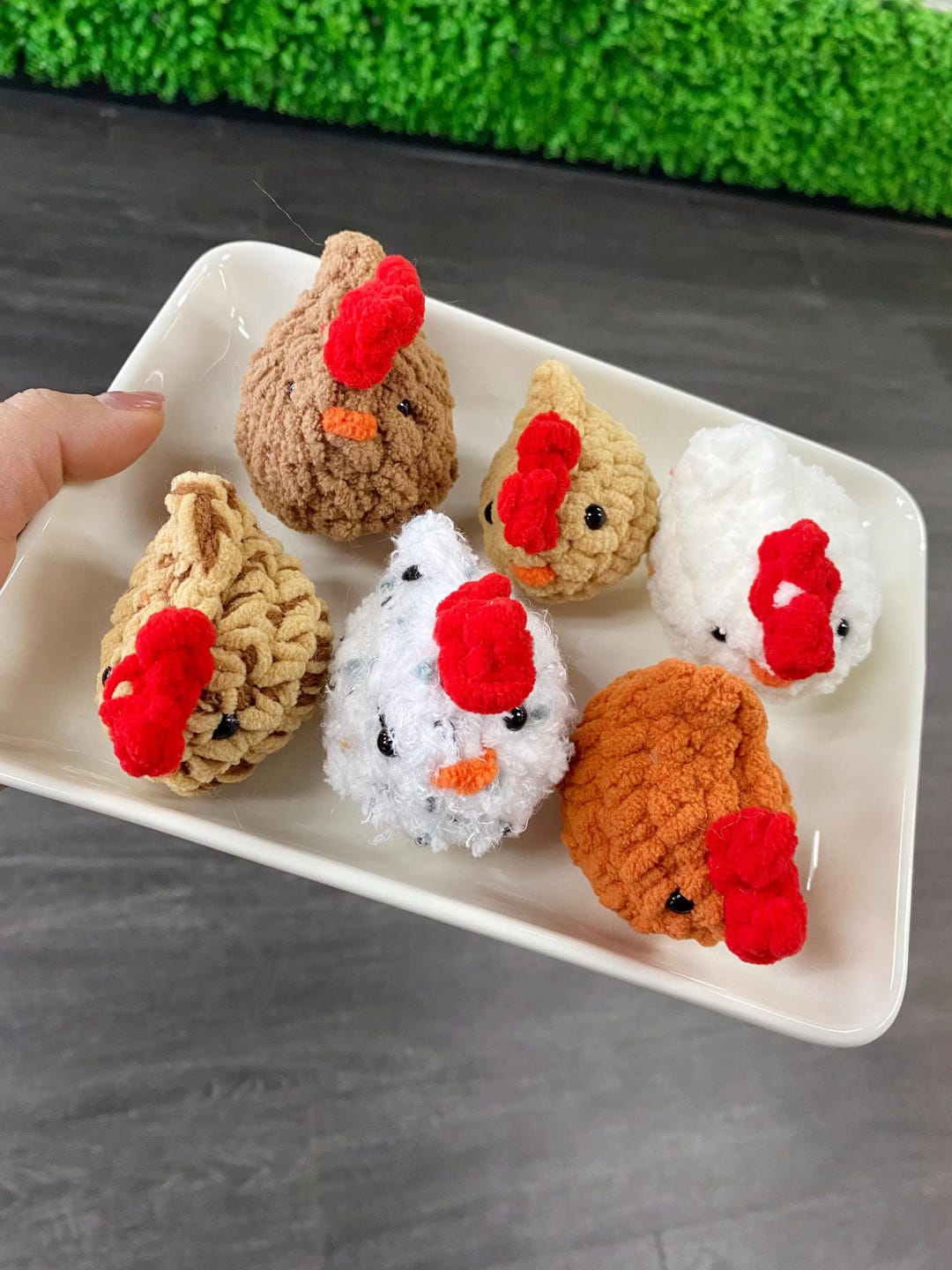 Crochet Mini Chickens Plushies, Tiny Chicken, Crochet Kawaii Amigurumi ...