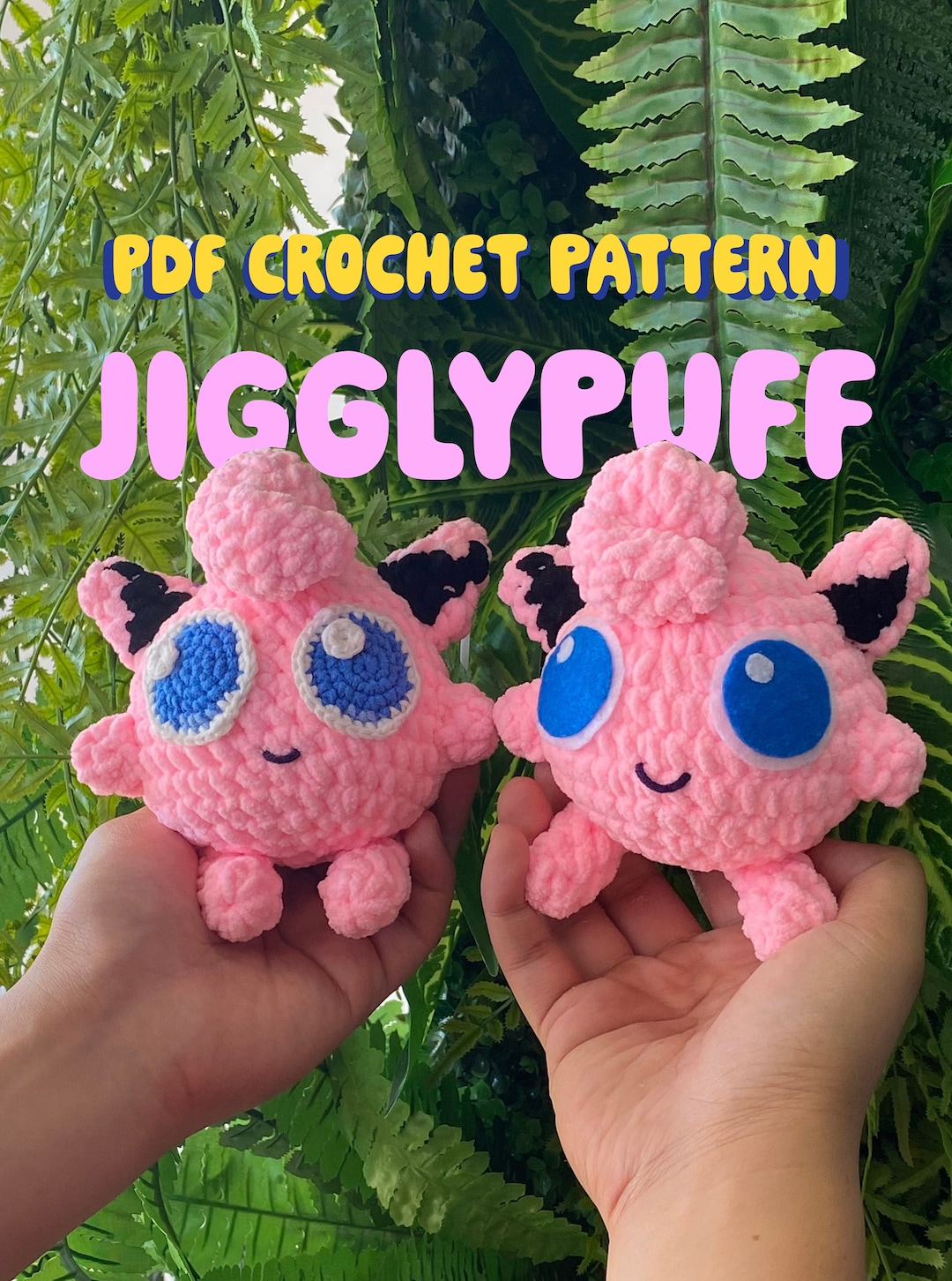 Jigglypuff Crochet Pattern, Amigurumi Crochet Pattern, Plushie Pink ...