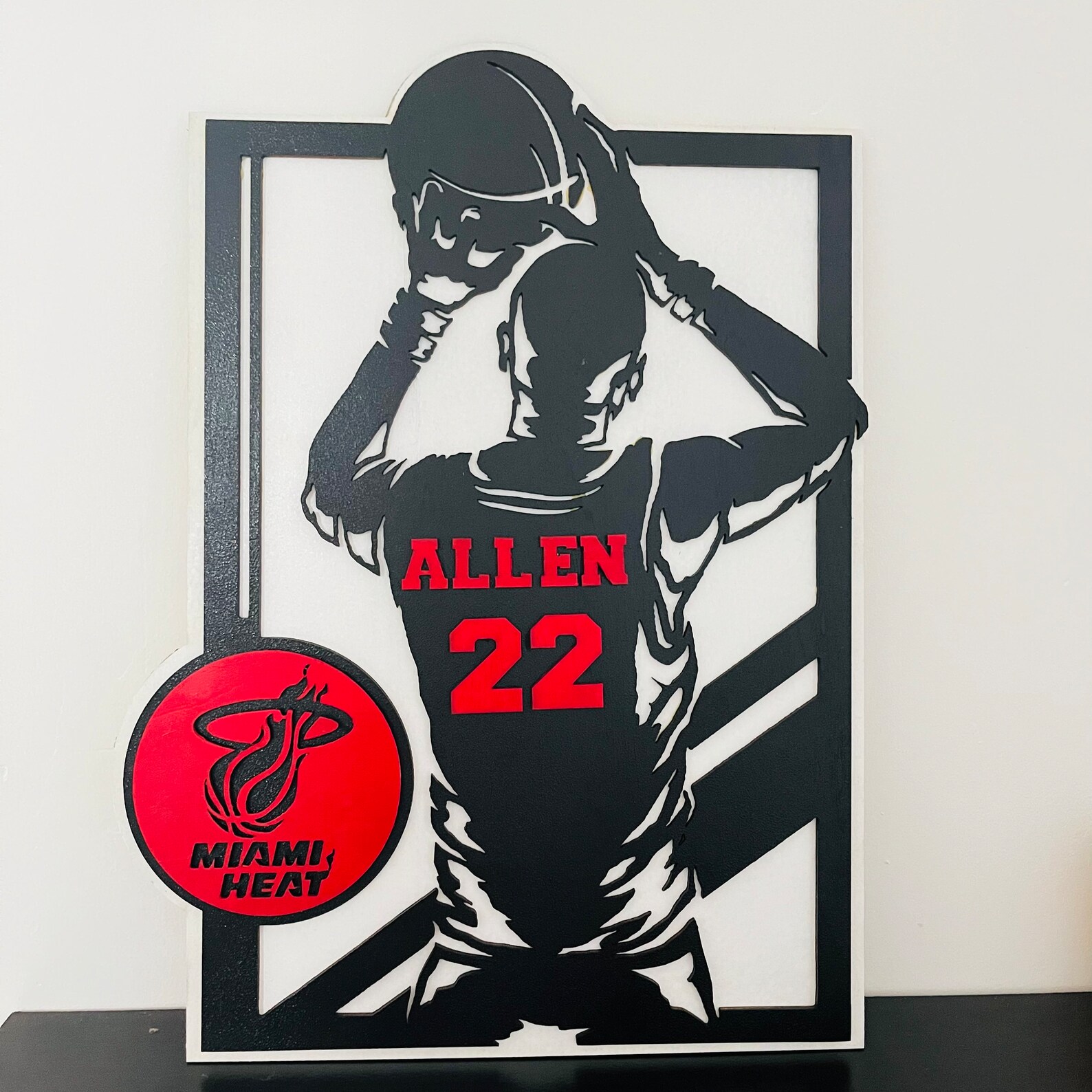 3D Personalized Wooden Sports Signs With Laser Machine, Basketball ...