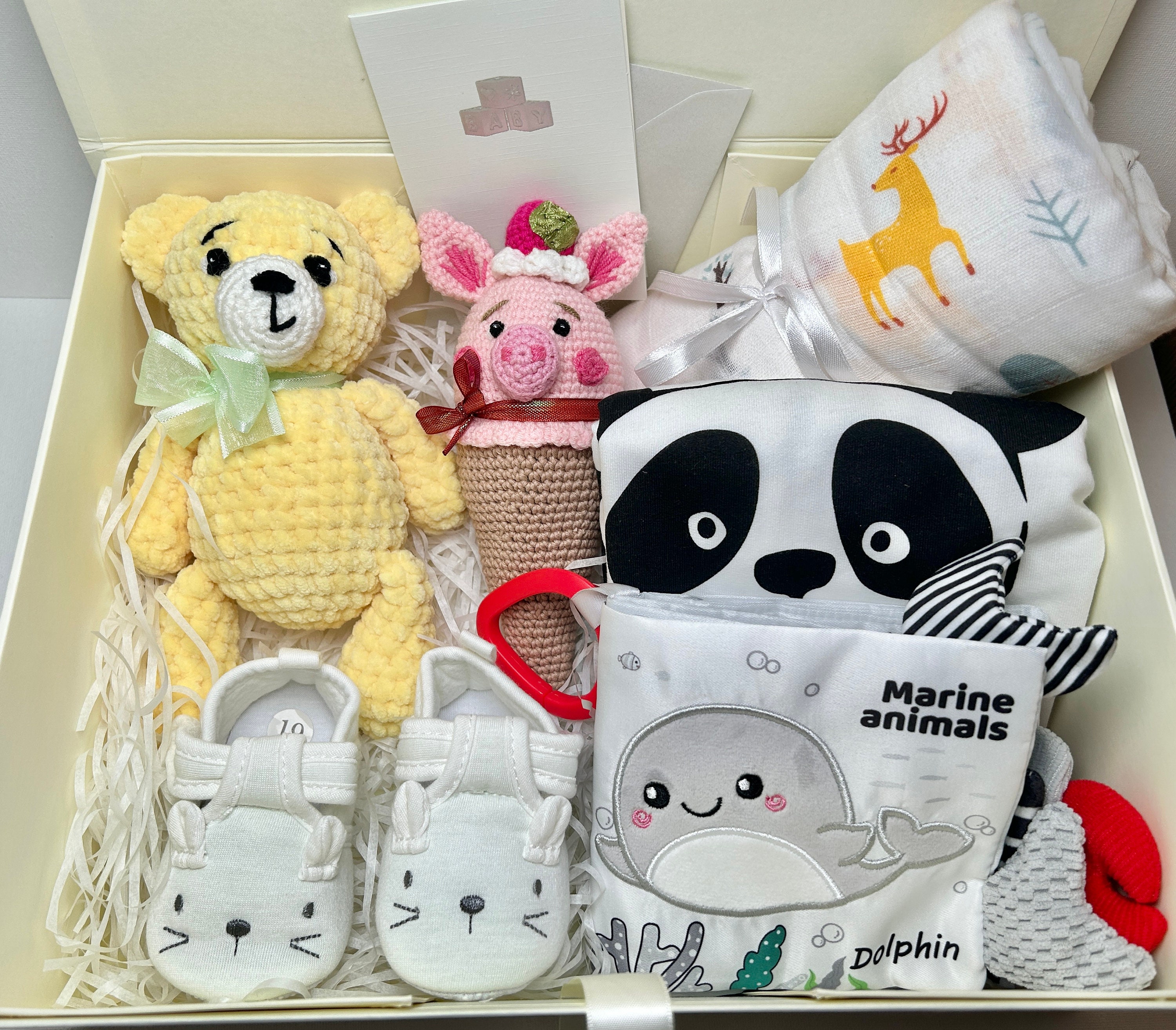 Newborn Gift Set, Baby Boy Gift, Mom-to be Gift, Welcome Baby Gift ...