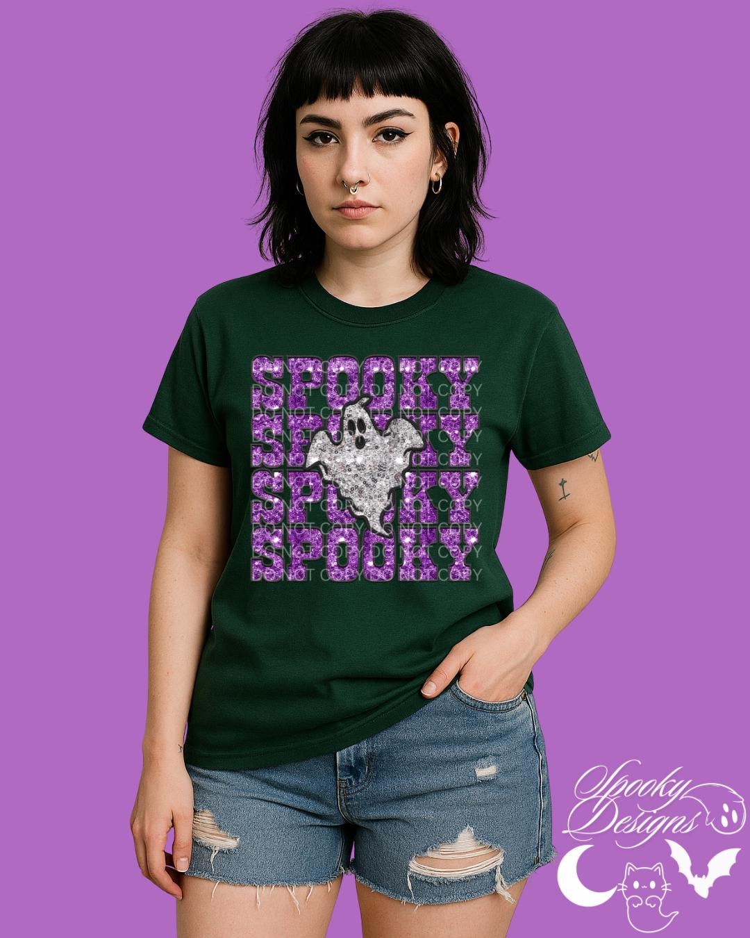Spooky Stacked Ghost Crop Top: Halloween Horror Shirt - Etsy