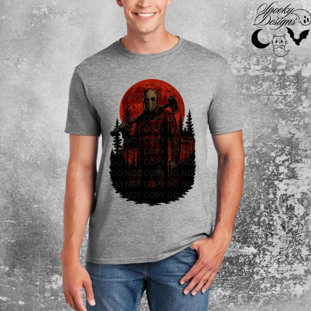 Sackhead Slasher Killer Axe Murderer Forest Plaid Crop Top Horror Lover ...