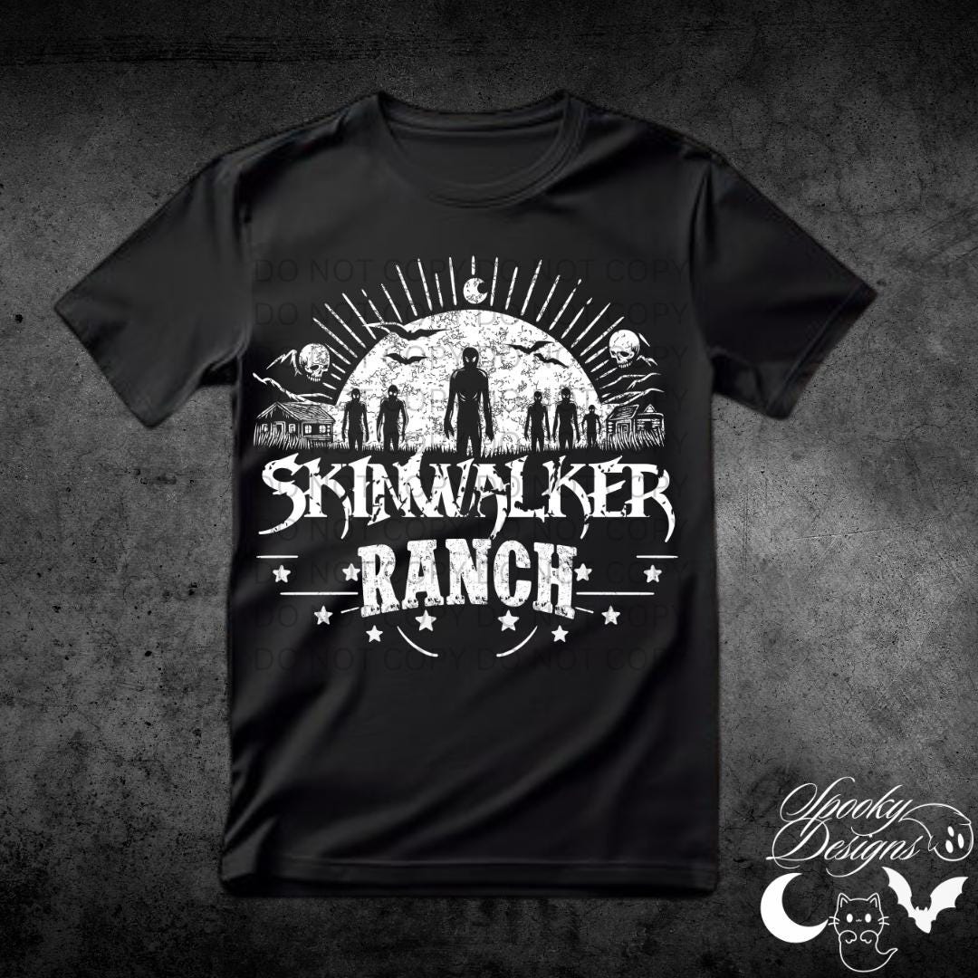 Skinwalker Ranch Black White Shirt Hoodie Long Sleeve Crop Top Adult ...