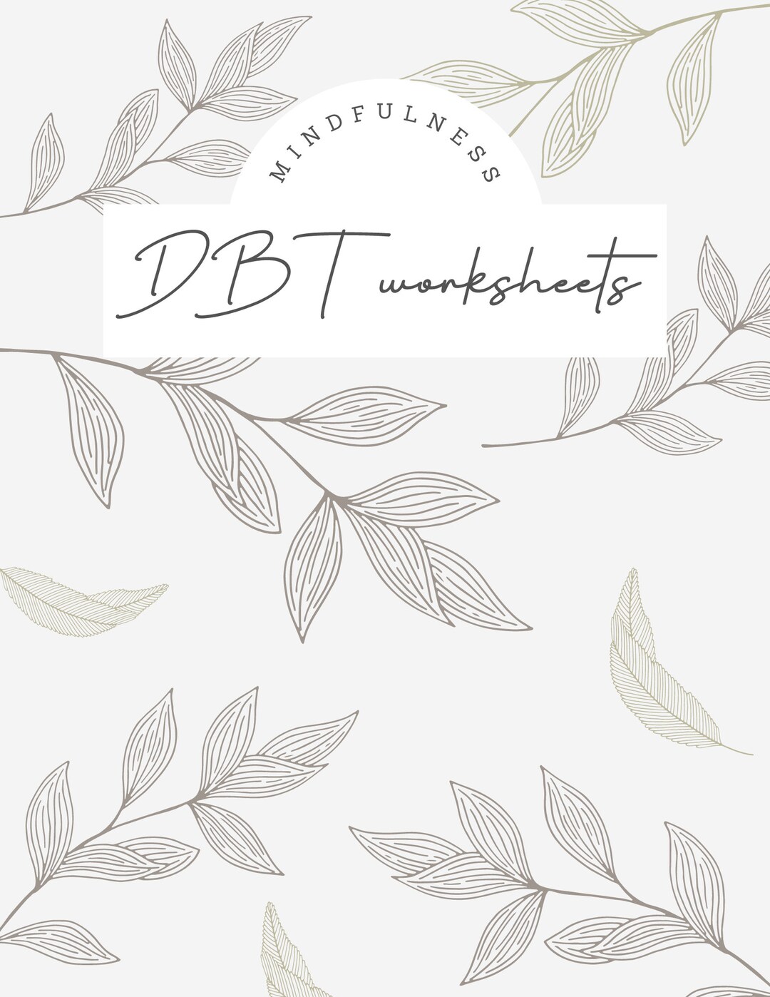 DBT Worksheets - Etsy