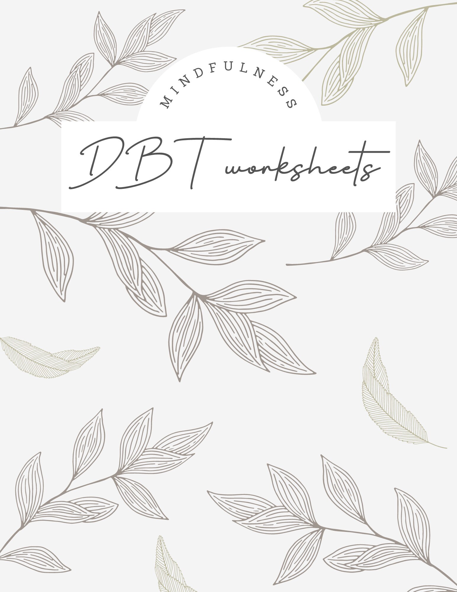 DBT Worksheets - Etsy