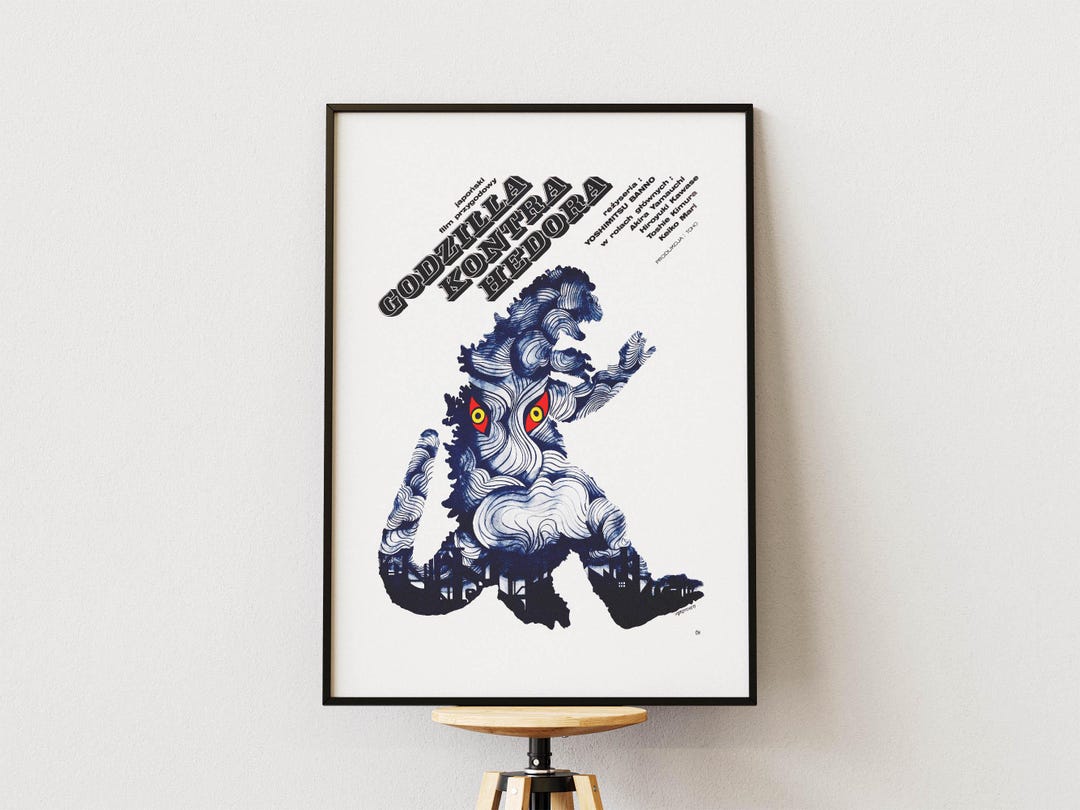 Godzilla Vs Smog Monster Movie Poster, Polish Design Art, Hedora, Big G ...