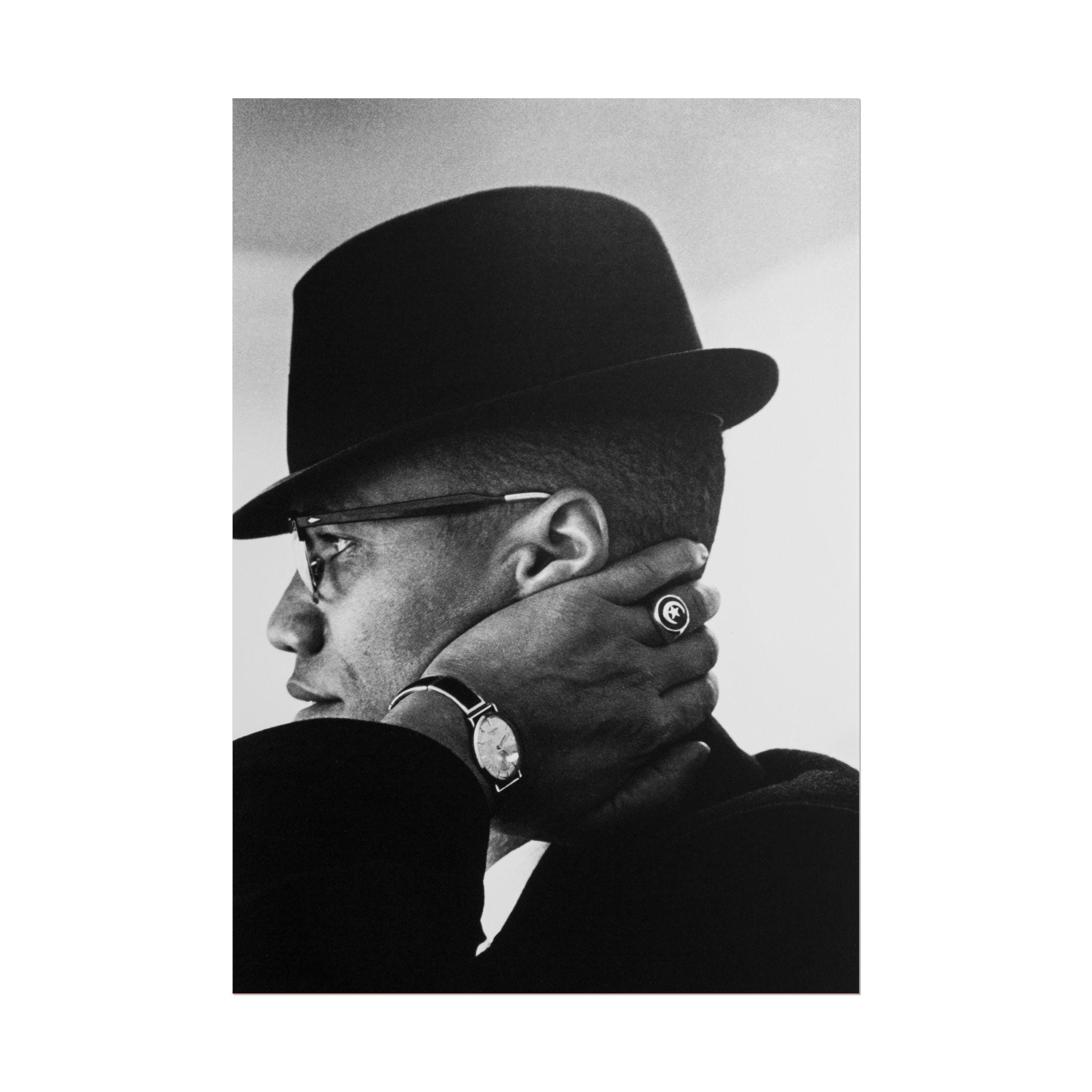 Malcolm X Photo Poster - Iconic 1961 Portrait in Chicago - Etsy
