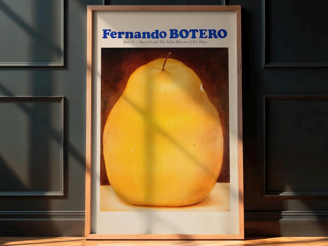 Fernando Botero 1981 Tokyo Exhibition Poster - La Manzana (la Pera ...
