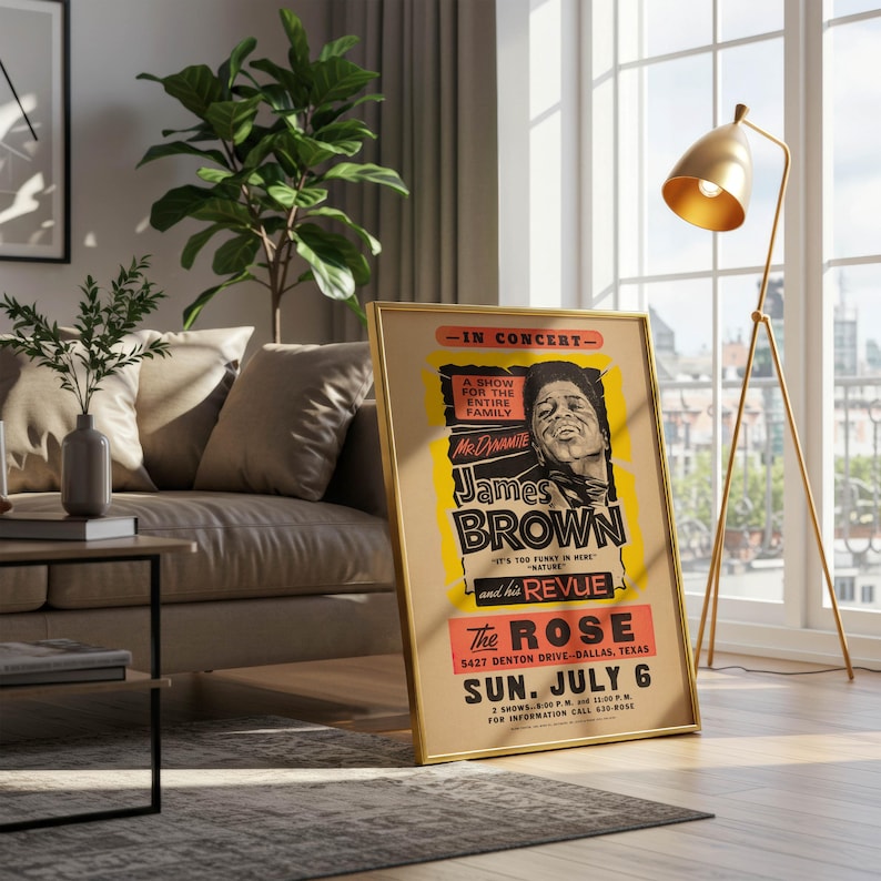 James Brown 1980 Dallas Concert Poster - Very Rare - Etsy
