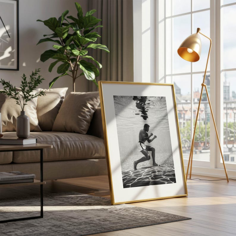 Muhammad Ali Underwater Photo Poster - Iconic 1961 Portrait - Fine Art ...