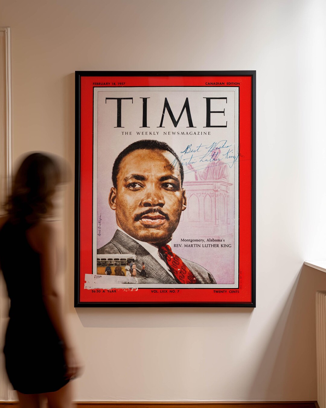 Martin Luther King Jr. Time Magazine Cover Poster - 1957 Civil Rights ...
