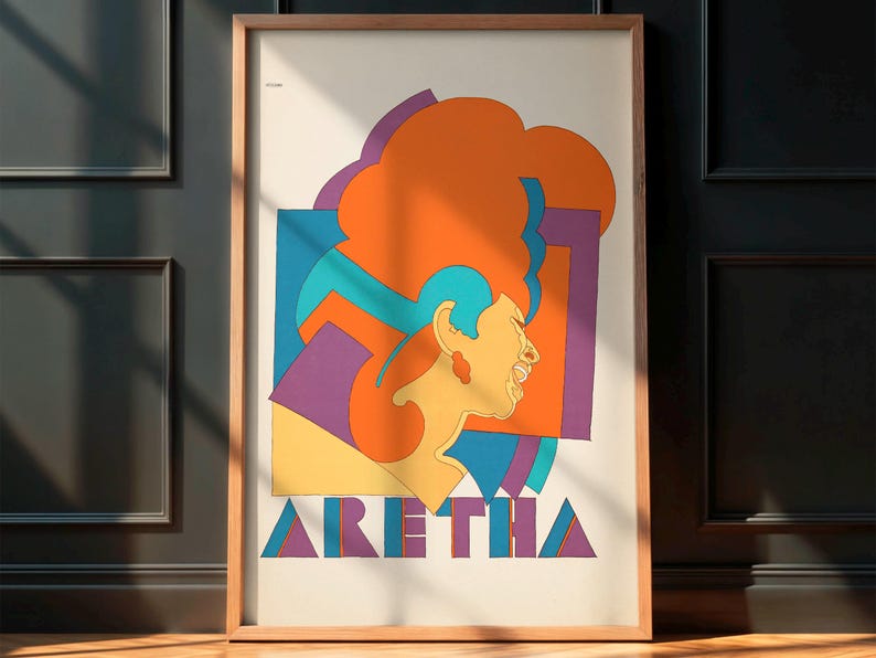 Aretha Franklin by Milton Glaser - 1968 Eye Magazine Psychedelic Soul ...