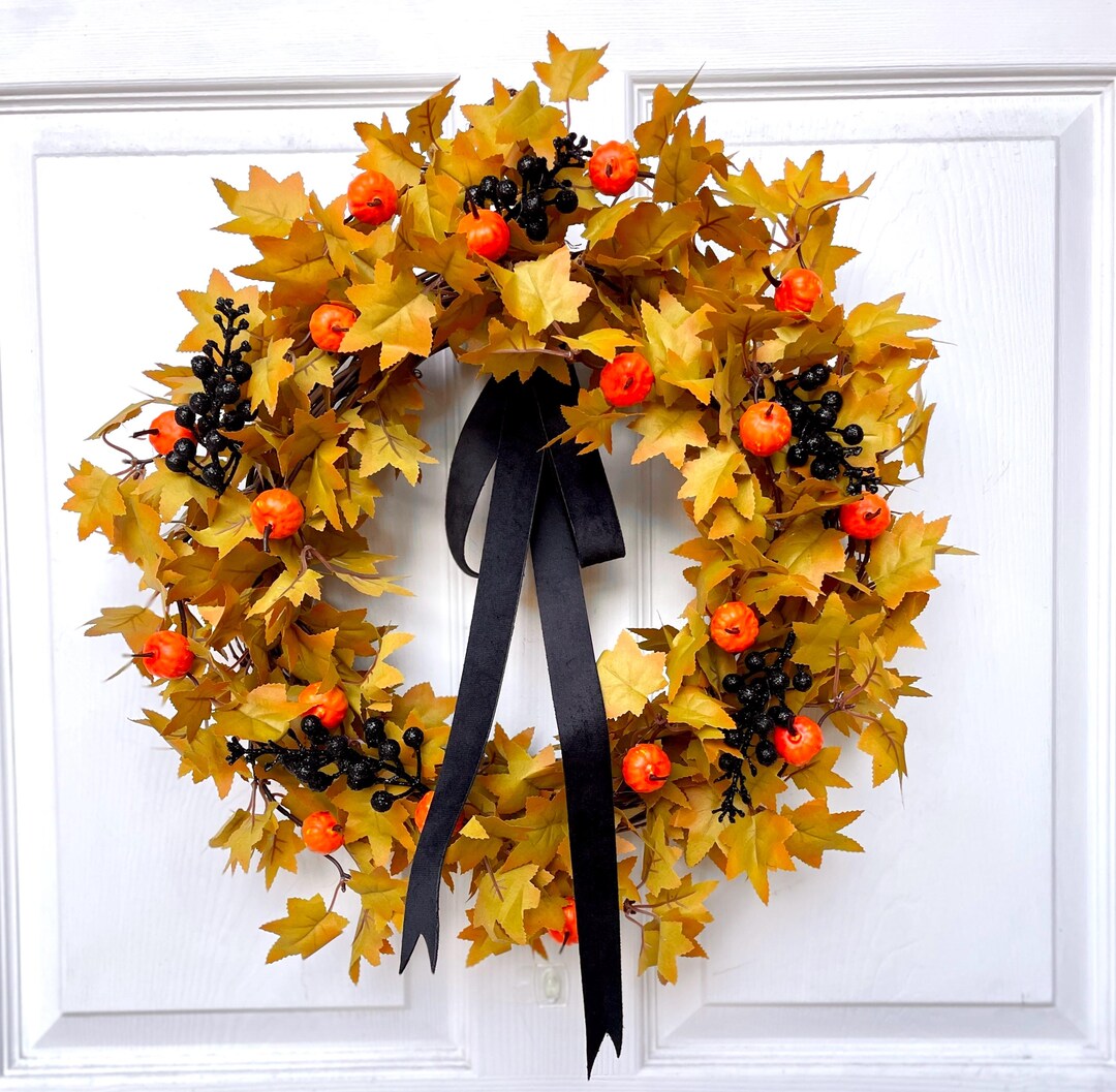 Fall Wreath, Autumn Wreath, Fall Front Door Wreath, Small Fall Wreath ...