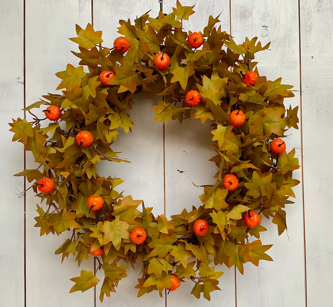 Fall Wreath, Autumn Wreath, Fall Front Door Wreath, Small Fall Wreath ...