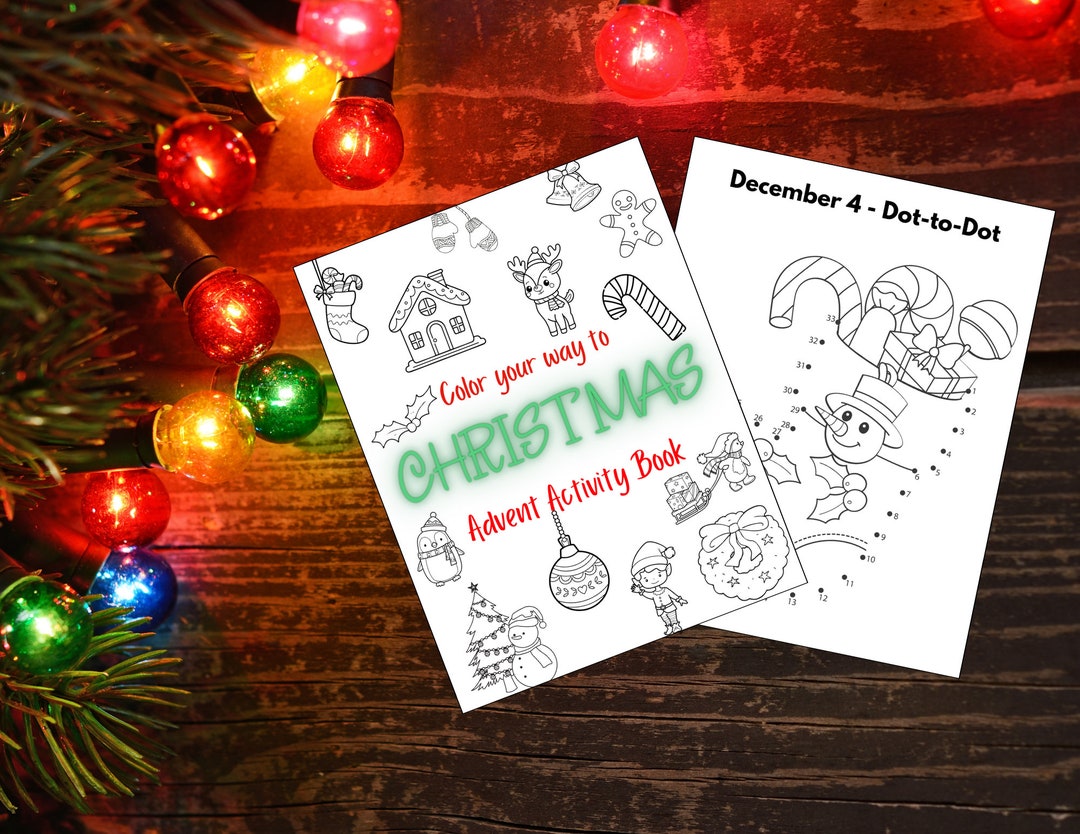 Christmas Advent Activity Book Download - Etsy