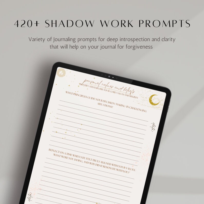Shadow Work Journal 400 Journaling Prompts Anxiety and Forgiveness ...