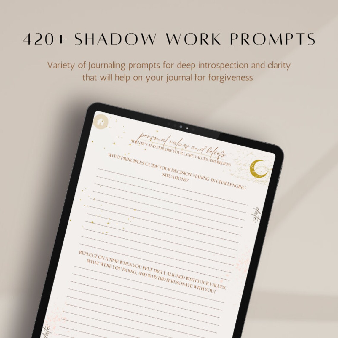 Shadow Work Journal 400 Journaling Prompts Anxiety and Forgiveness ...