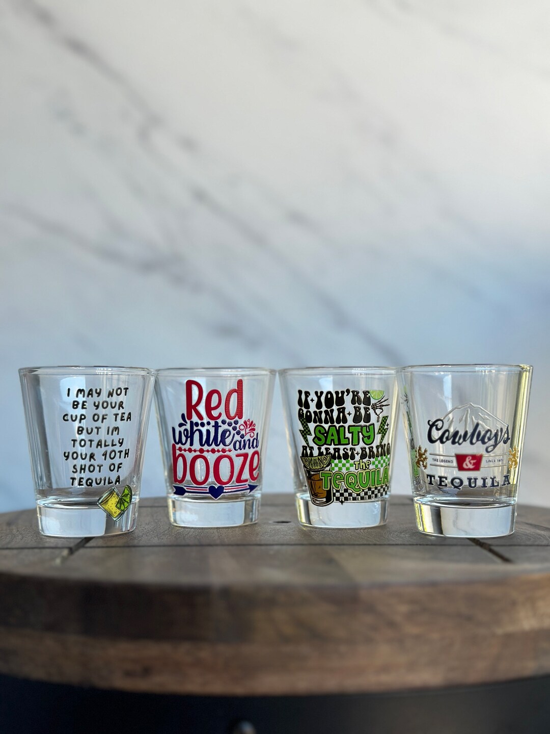 Shot Glass | Party Vol. 1 | 1.5 Oz | Permanent UV DTF Sticker - Etsy