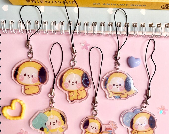 BT21 Chimmy Style BTS K-pop Series Acrylic Keychain Keyring Phonecharm ...