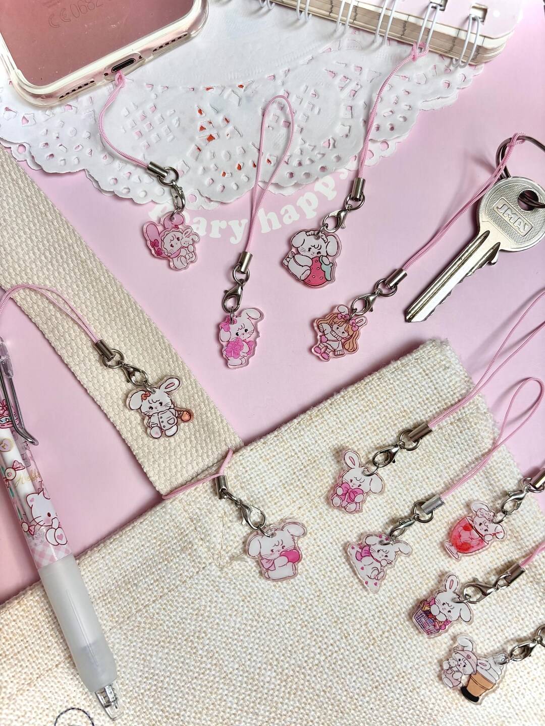 Cute Mikko Mini Style Acrylic Keychain Keyring Phone Charm Handmade ...