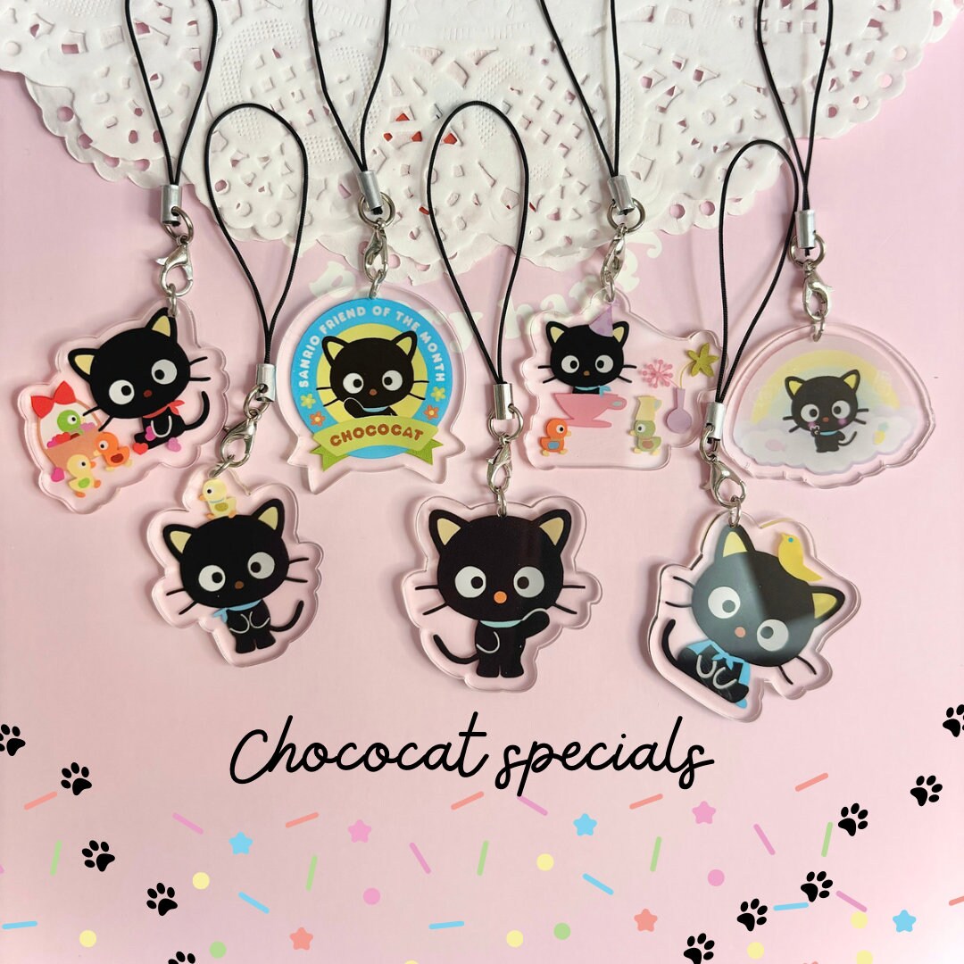 Cute Sanrio Chococat Specials Style Acrylic Keychain Keyring Phonecharm ...