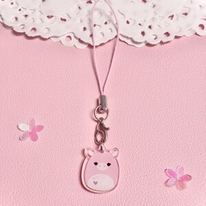Squishmallow Style Acrylic Keychain Keyring Phonecharm Mini Handmade ...