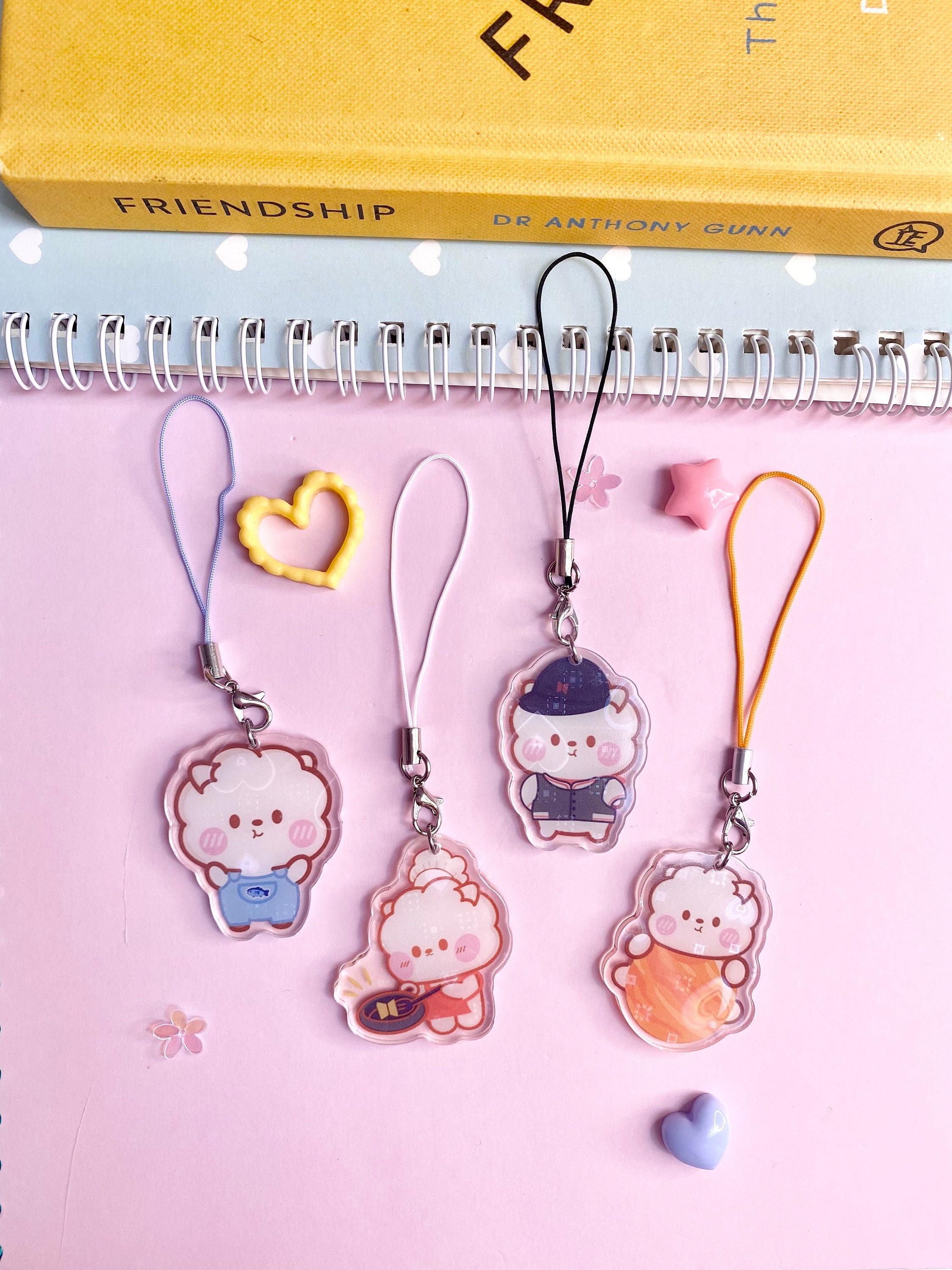 BT21 Rj Style BTS K-pop Series Acrylic Keychain Keyring - Etsy