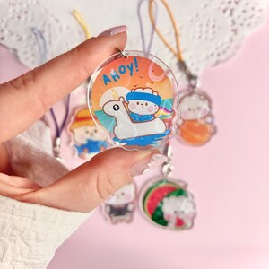 BT21 RJ Style BTS K-pop Series Acrylic Keychain Keyring Phonecharm ...