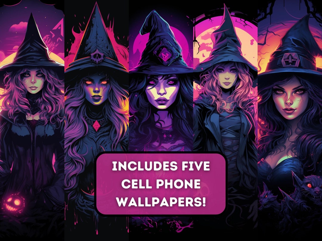 Synthwave Witchcore Witchy Wallpaper Cell Phone Wallpaper Phone ...