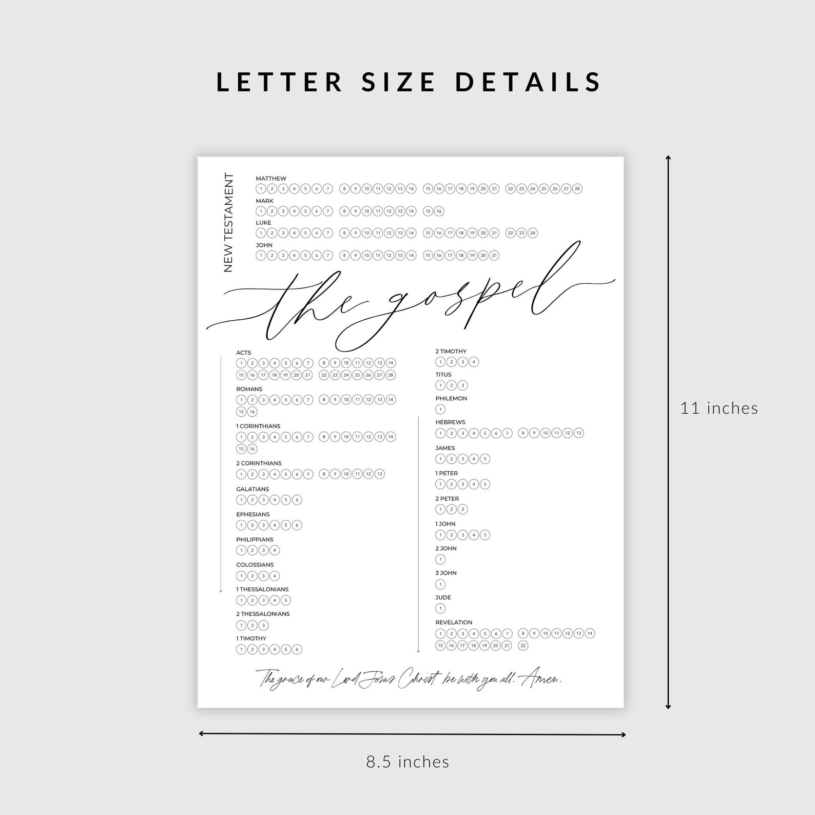 Premium BIBLE READING TRACKER Beautiful Bible Study Planner Circular ...