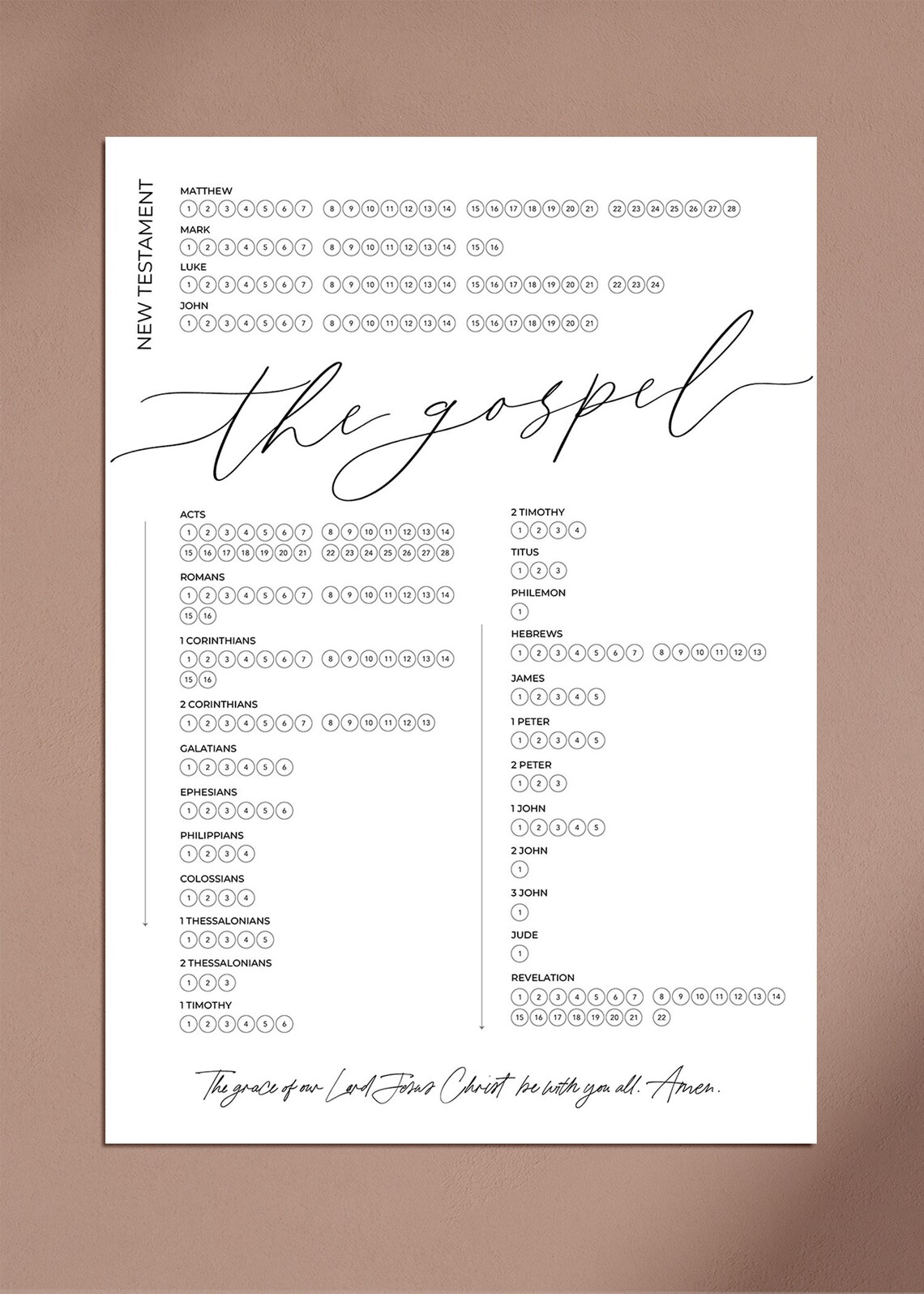 Premium BIBLE READING TRACKER Beautiful Bible Study Planner Circular ...
