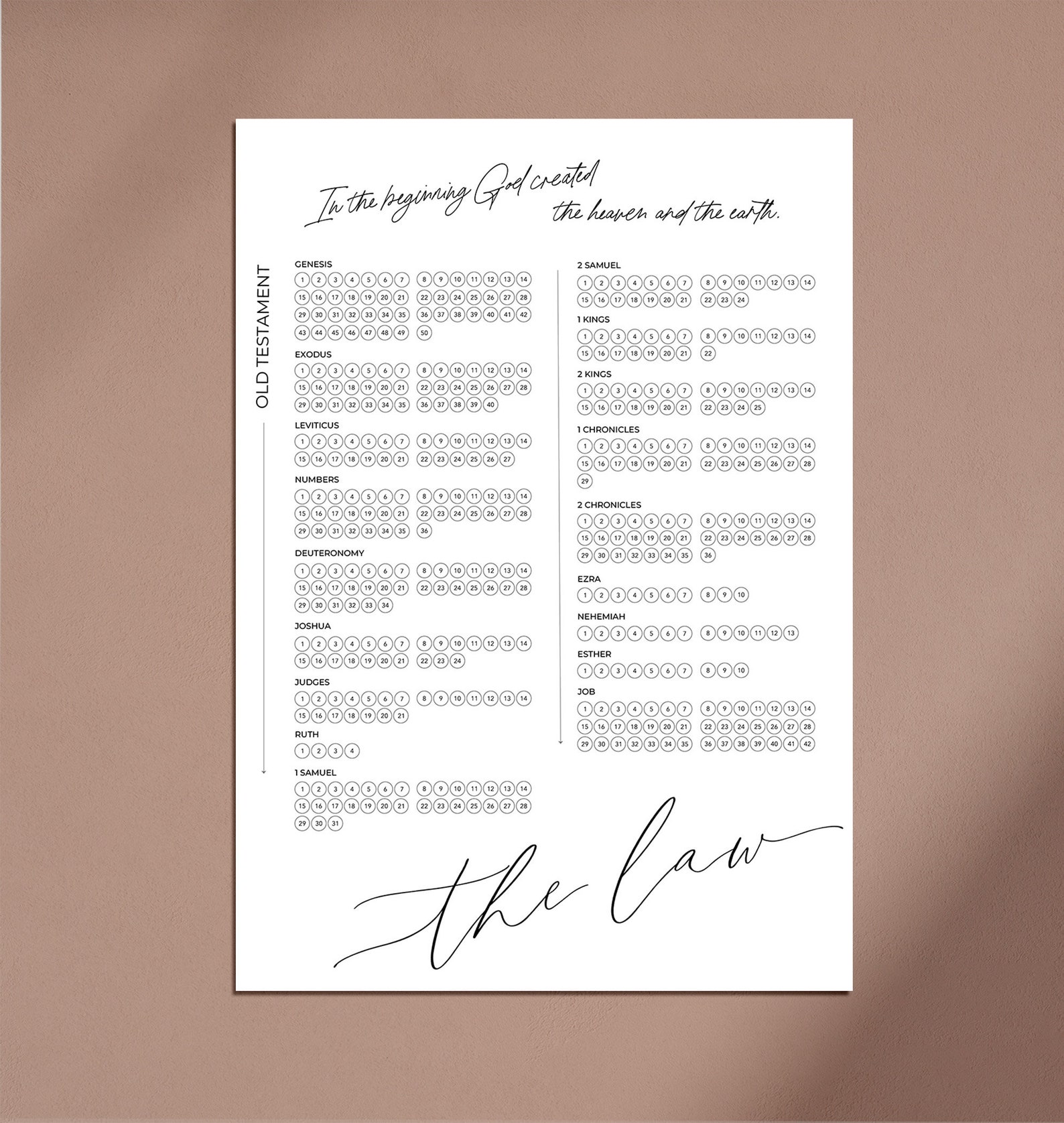 Premium BIBLE READING TRACKER | Beautiful Bible Study Planner ...