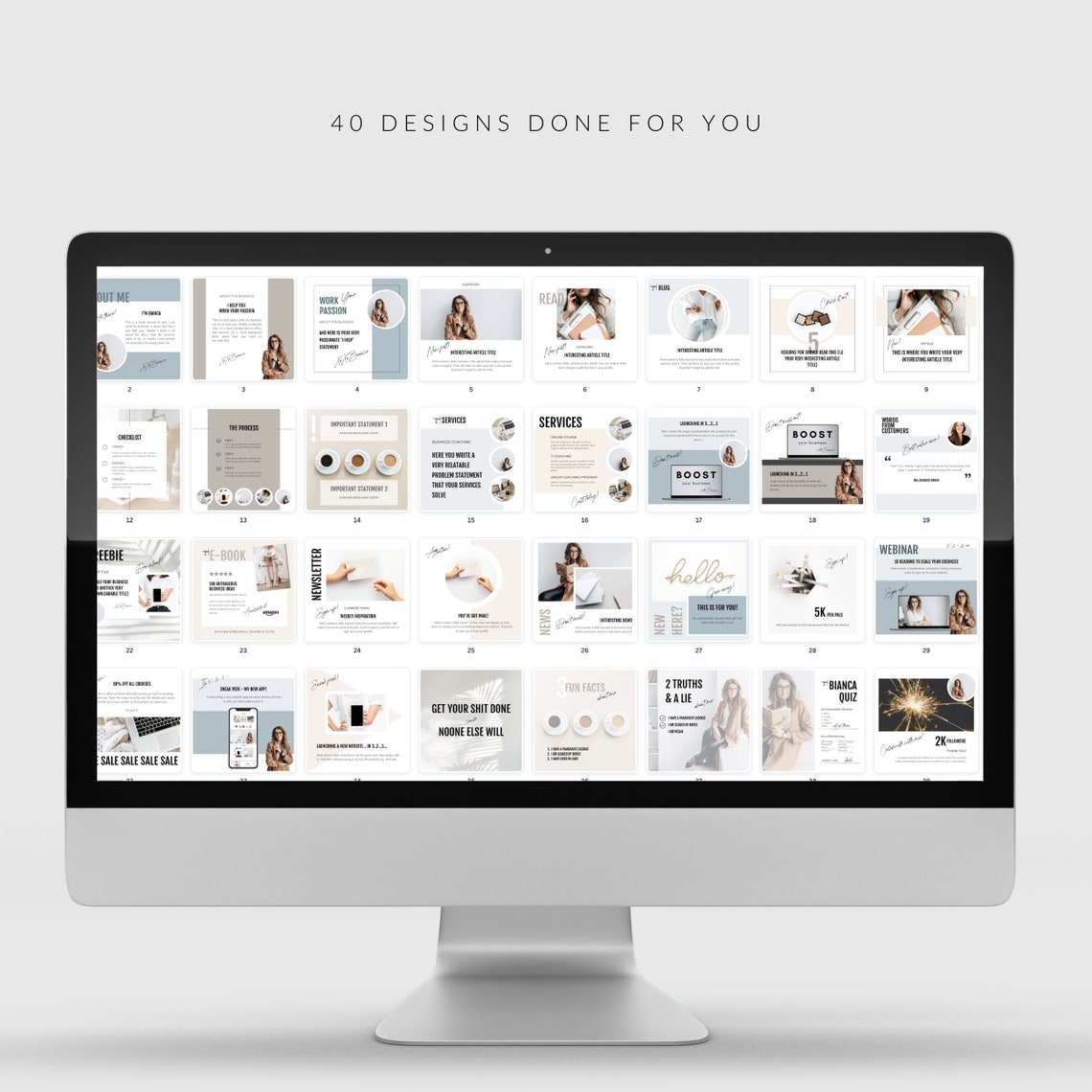 Canva Instagram Post Templates: Social Media Marketing Pack (PDF ...