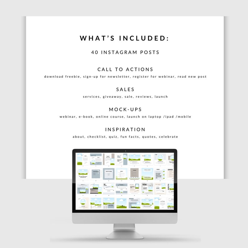 Canva Instagram Post Templates: Social Media Marketing Pack (PDF ...