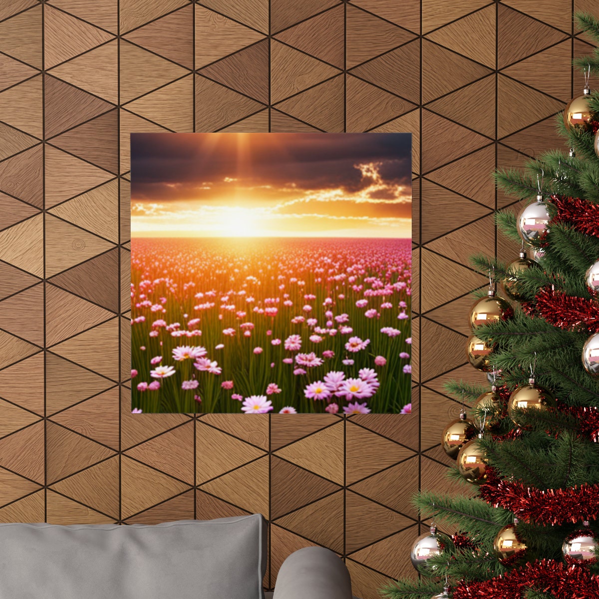 Sunset Wild Flower Poster Nature Wall Art Wall Poster Dorm Poster - Etsy