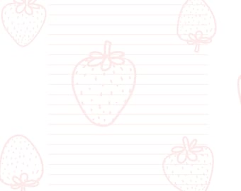 Strawberry Cow Spiral Notebook Spiralbound Journal Cute Adorable Cow ...