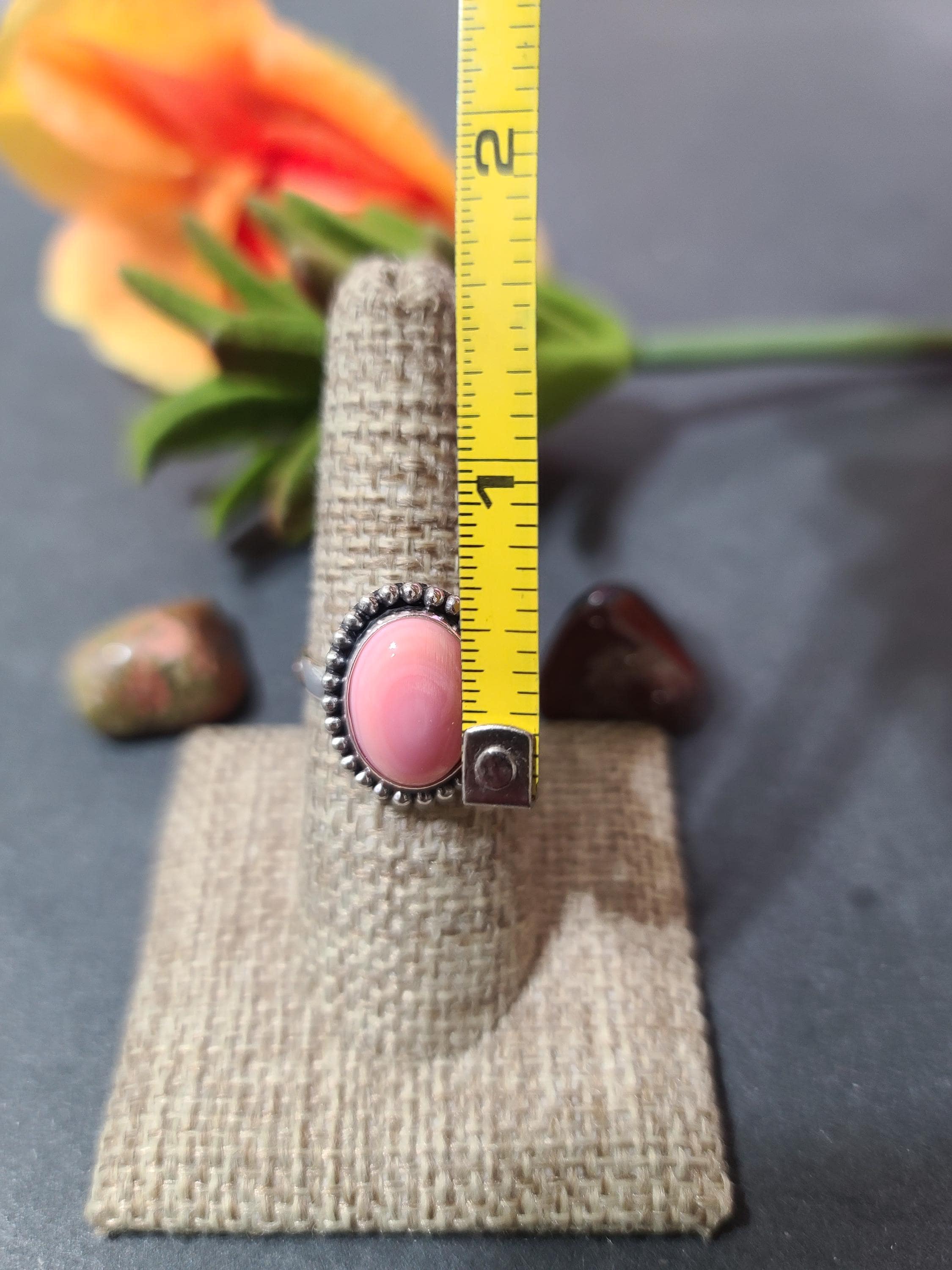 Conch Shell Ring/pink Conch Shell Ring/sterling Silver Ring/pink Conch ...