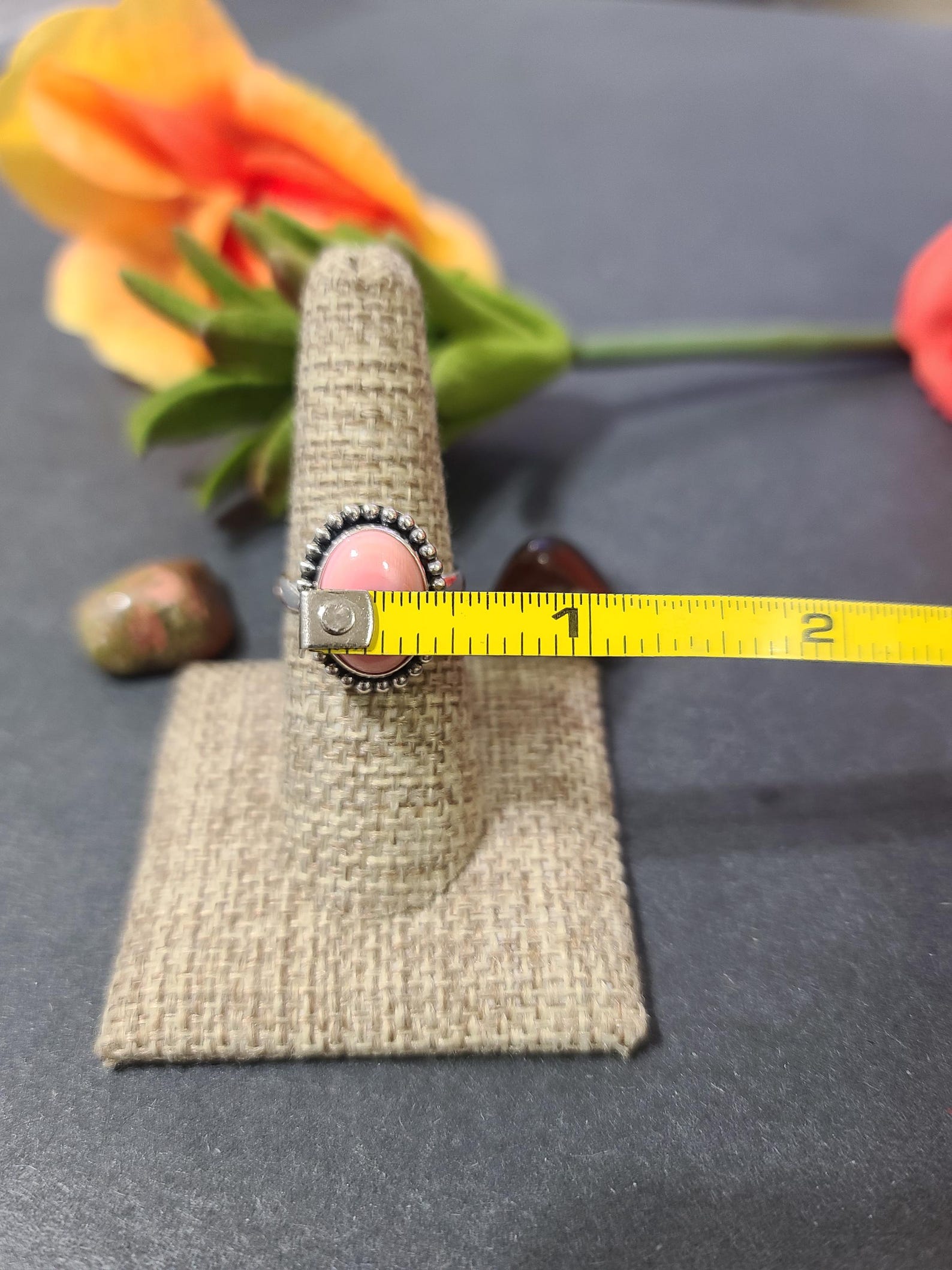 Conch Shell Ring/pink Conch Shell Ring/sterling Silver Ring/pink Conch ...