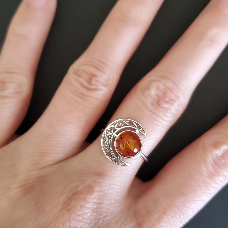 Amber Ring - Etsy