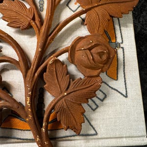 Vintage Cast Iron Rose Wall Art – Shabby Chic Garden-inspired Metal ...