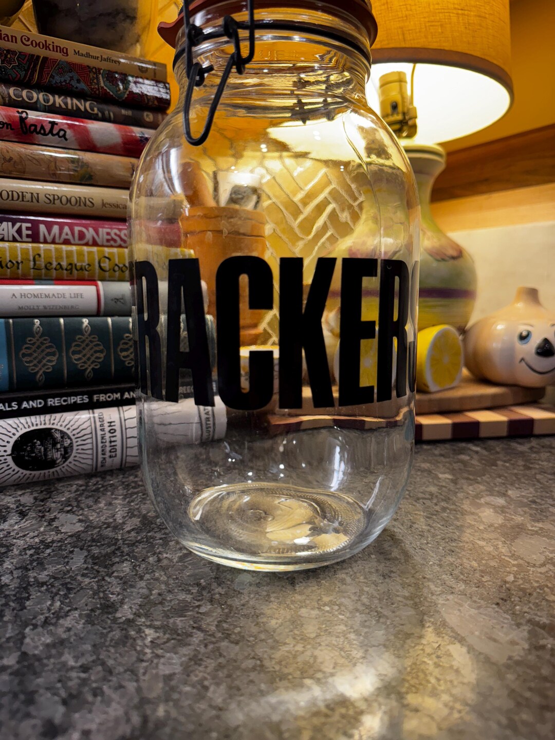 Vintage Le Parfait Crackers Jar: 3 Liter French Glass Storage Container ...