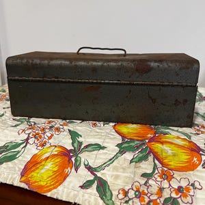 Vintage Dunlap Metal Toolbox - Industrial Storage Box - 12" - Etsy