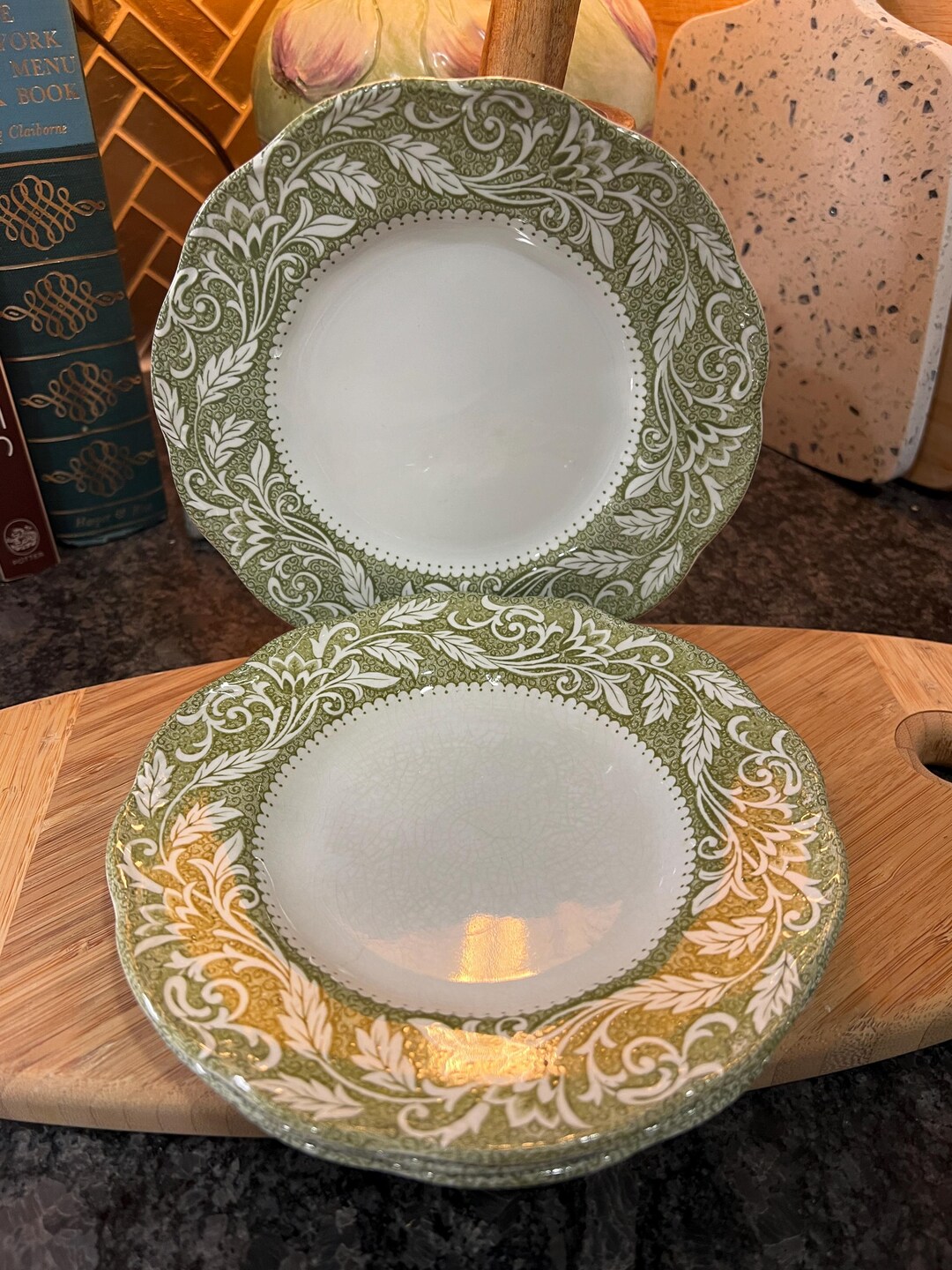1960s Vintage English Ironstone Sterling "renaissance" Serving Plates ...